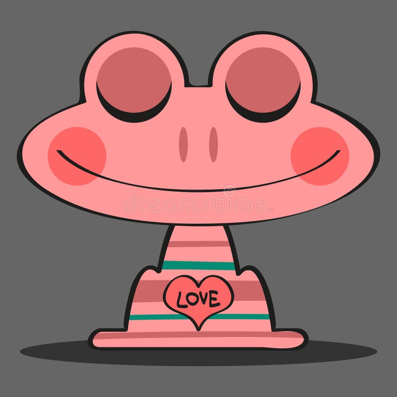 Cute Pink Frog Stock Image - Image: 27665511