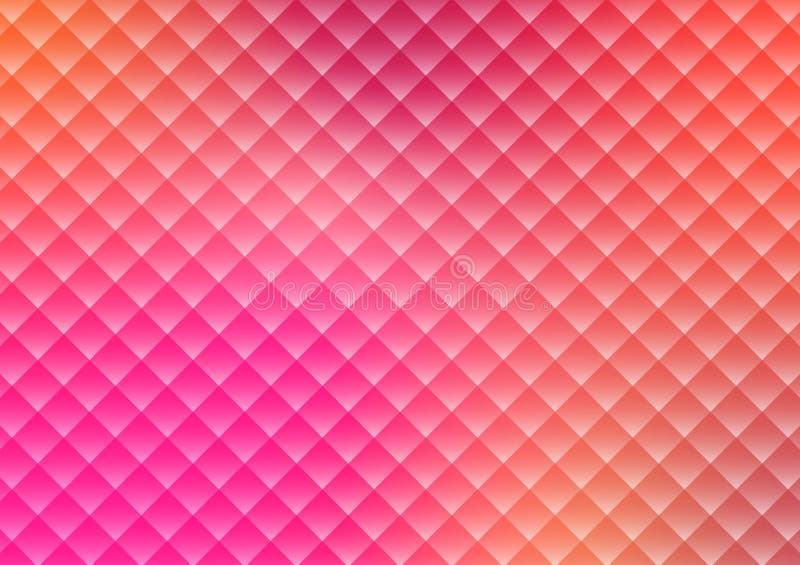 Cute Pink Gradient Square Pattern Bright Soft Background Stock Vector ...