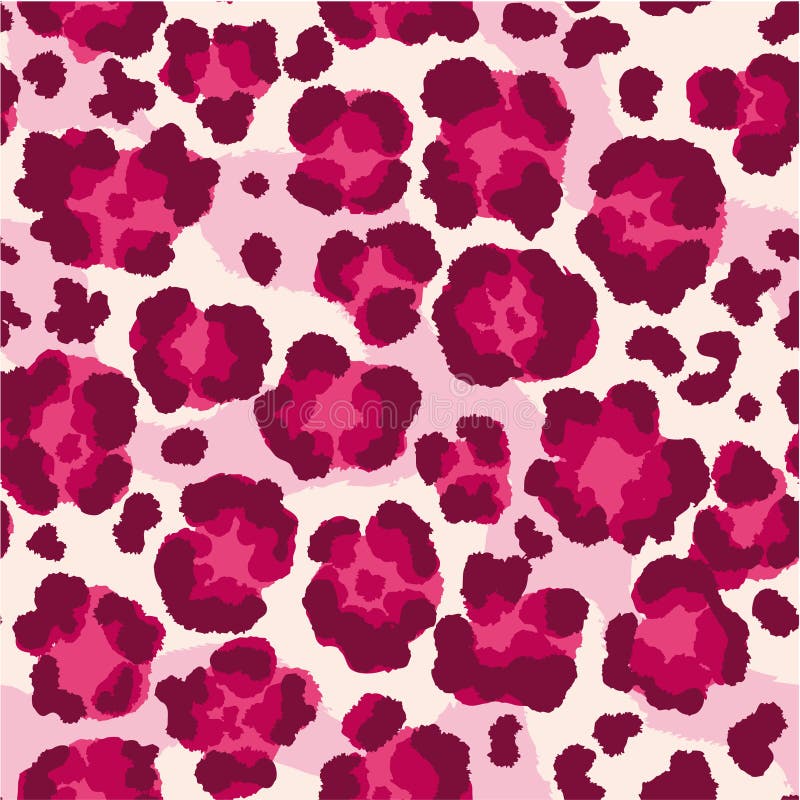 Seamless Pink Leopard Skin Pattern. Glamorous Leopard Skin Print Stock ...
