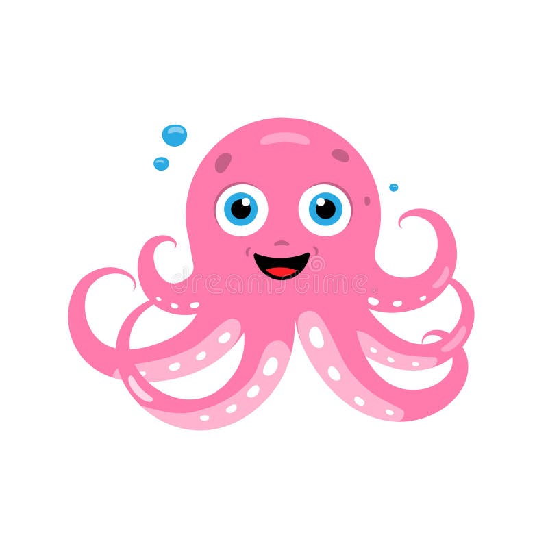 Pink Octopus Cartoon Stock Illustrations – 2,597 Pink Octopus Cartoon ...