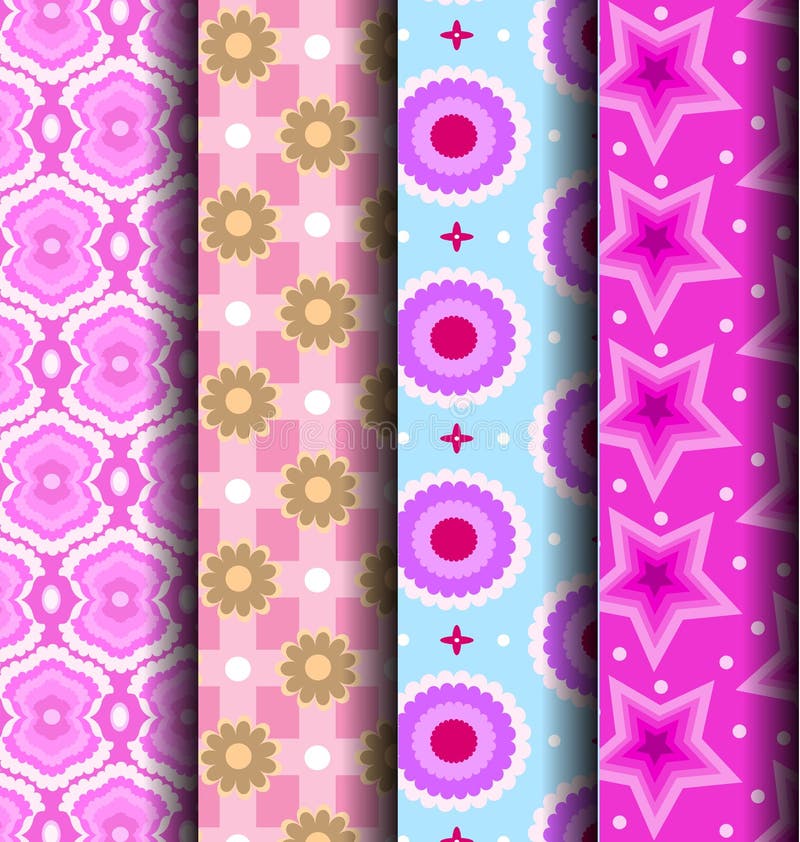 Cute pink pattern stock vector. Illustration of invitation - 73309386