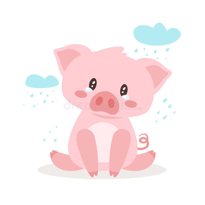 Pink Pig Crying Cartoon Stock Illustrations – 48 Pink Pig Crying ...