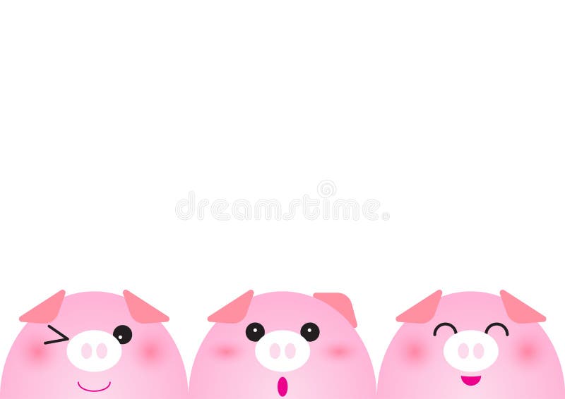 Pigs Pink Border Stock Illustrations – 42 Pigs Pink Border Stock ...
