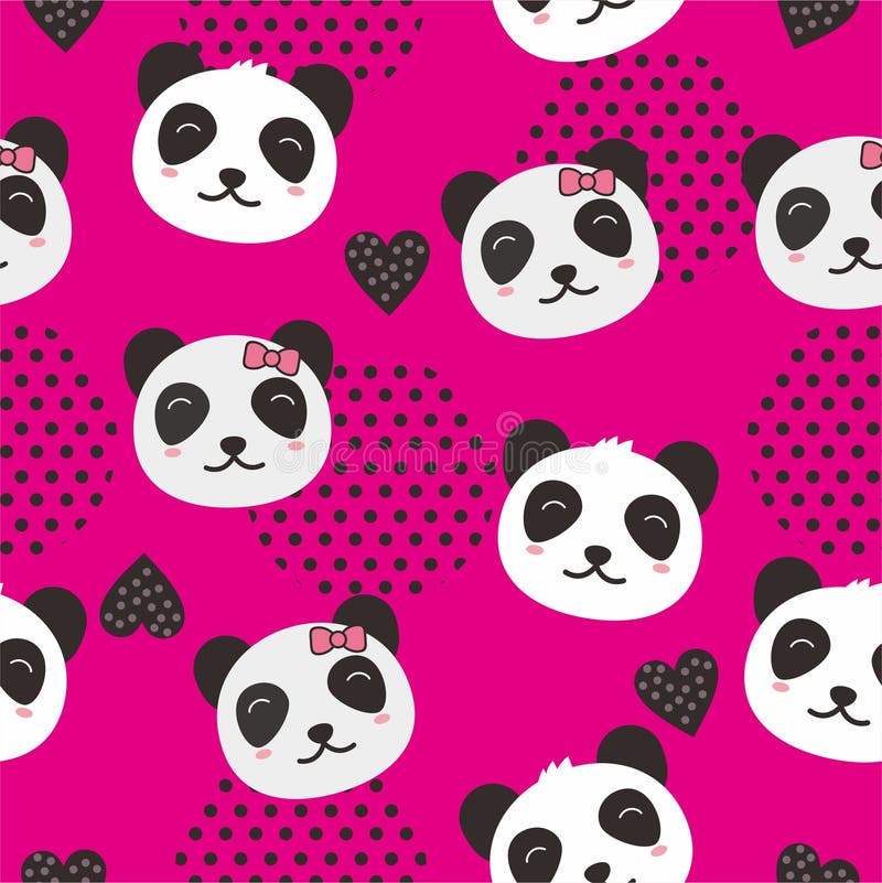 Cute Panda Frame Vector stock vector. Illustration of greeting - 106698875