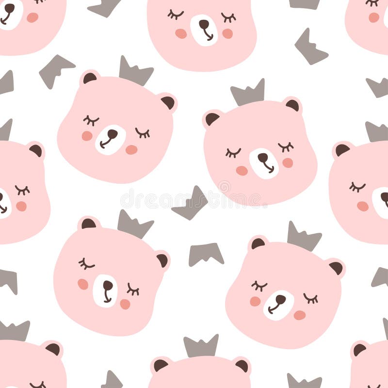 Pink Cute Princess Pattern Stock Illustrations – 12,418 Pink Cute ...