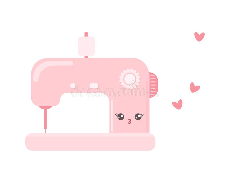 Pink Sewing Machine Clipart