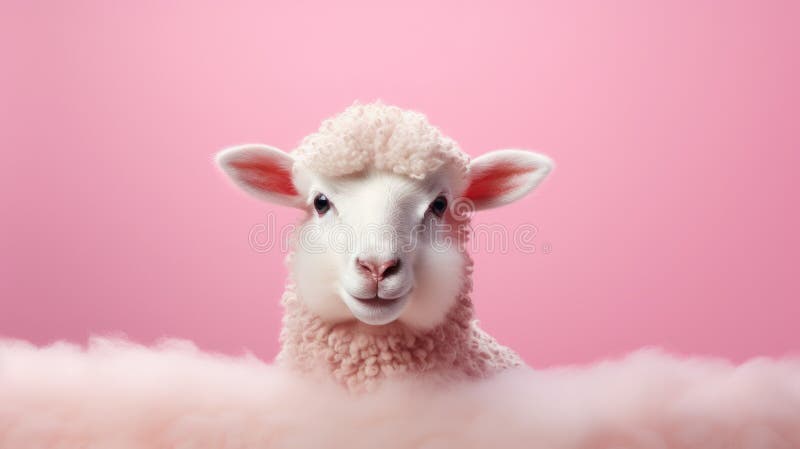 Pink sheep. Pattern stock vector. Illustration of celebrate - 75201453