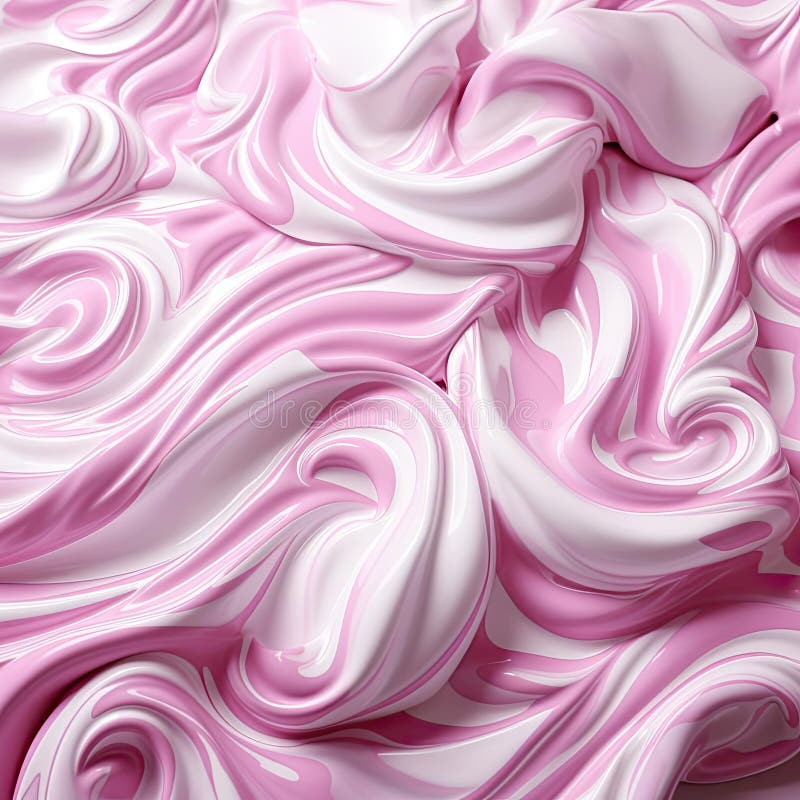 Cute Pink and White Whipped Cream Texture Stock Illustration ...