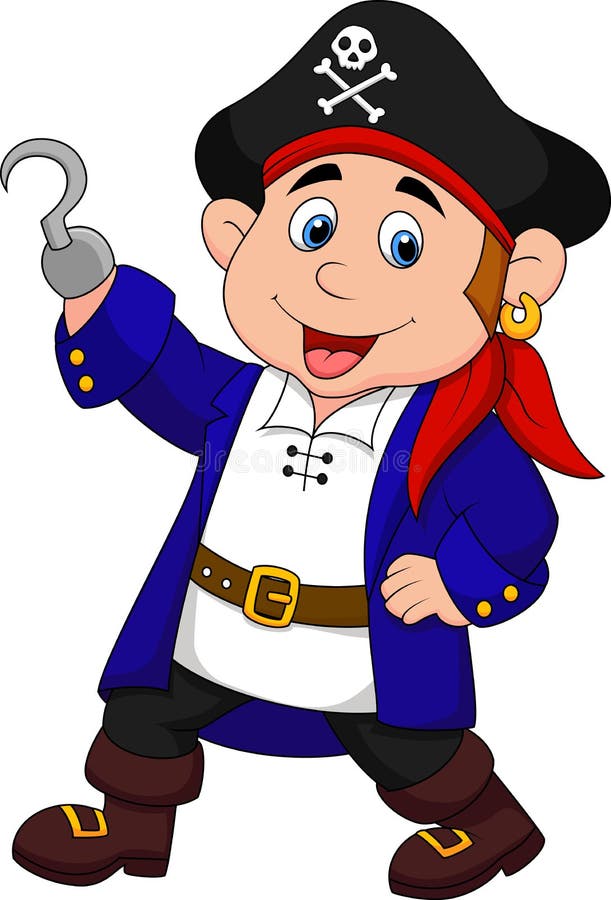 Cute pirate kid cartoon stock vector. Illustration of character - 31344775
