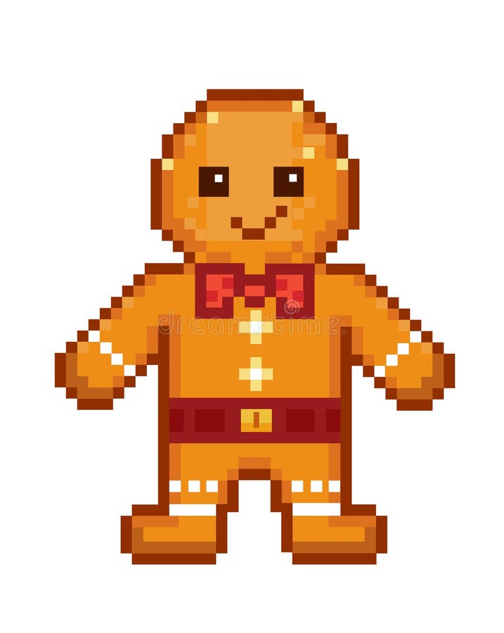 Pixel Art Gingerbread Man Stock Illustrations – 93 Pixel Art ...