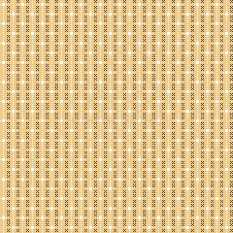 Cute Pixelated Pattern with Simple Geometric Shapes Stock Vector ...