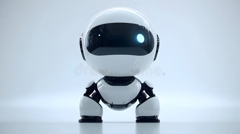 Cute AI Robot stock image. Image of automation, expressive - 369464855