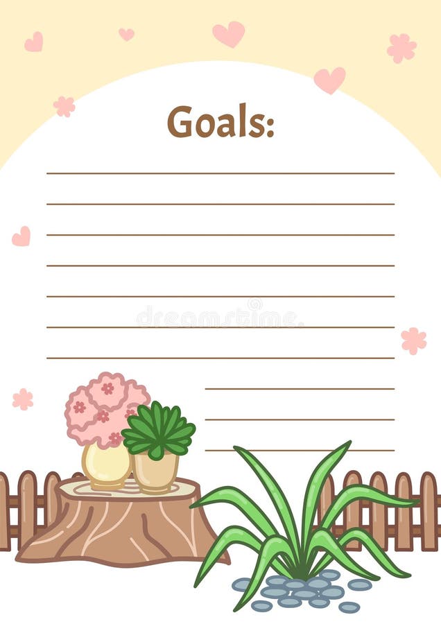To Do List with Cute Creature. Checklist in Flat Cartoon Style. Wish ...