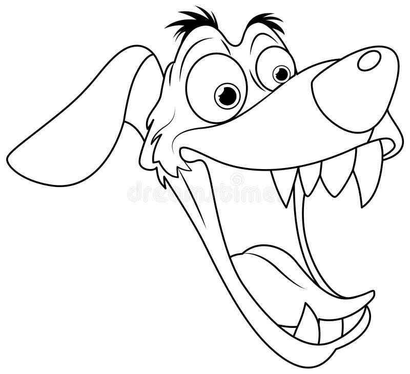 Cute Playful Crazy Dog Cartoon Stock Vector - Illustration of character ...