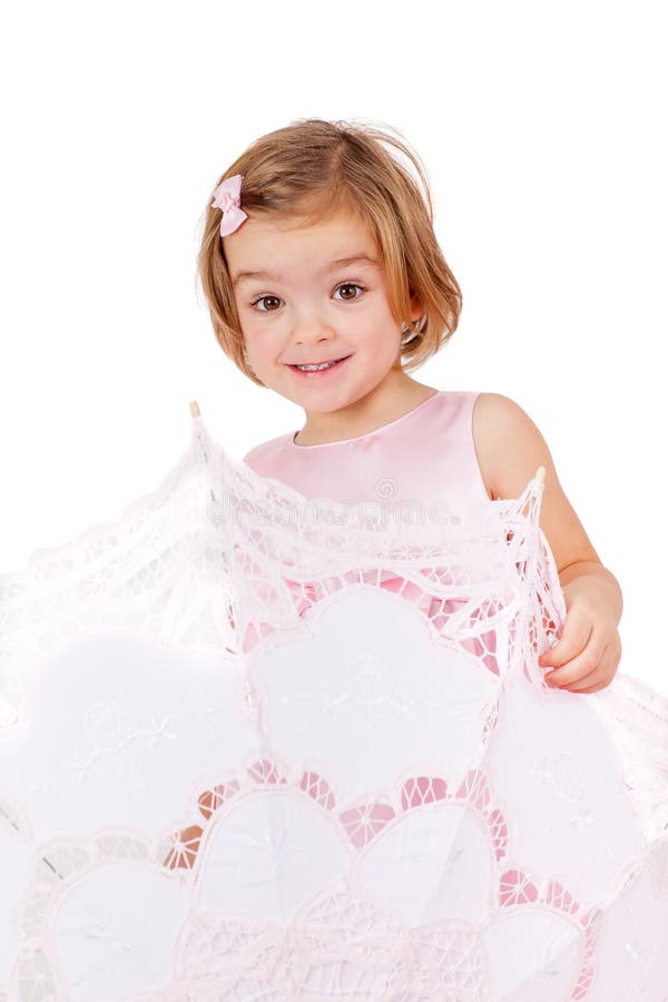 Cute Playful Little Princess Stock Photo - Image of lovely, isolated ...
