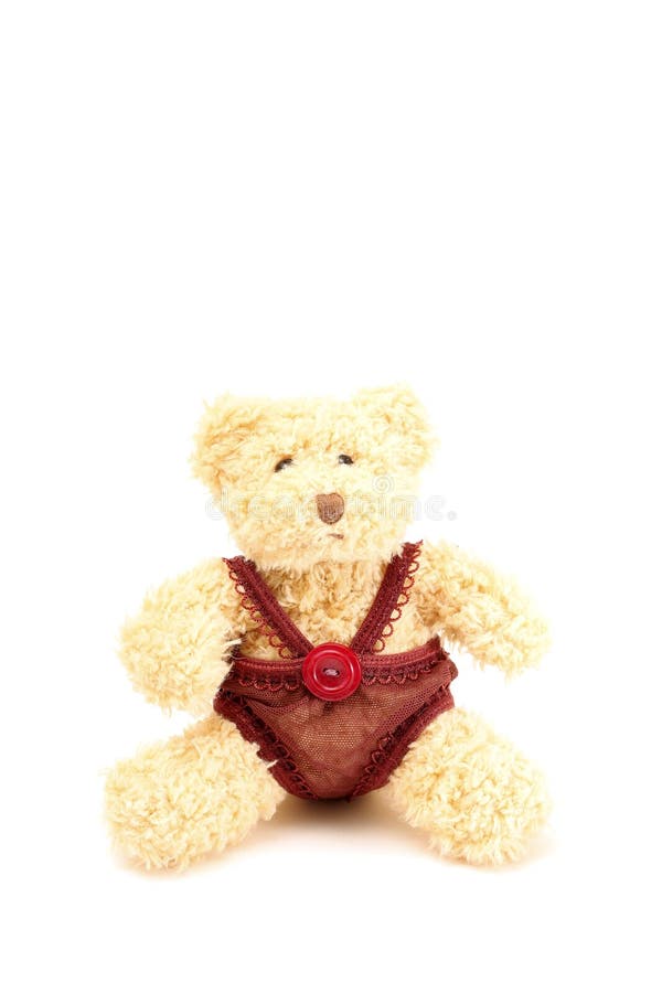 Cute Plush Bear in Homemade Clothes Stock Photo - Image of teddy, bear ...
