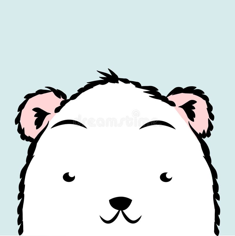 Cute Polar bear stock vector. Illustration of animal - 93535258