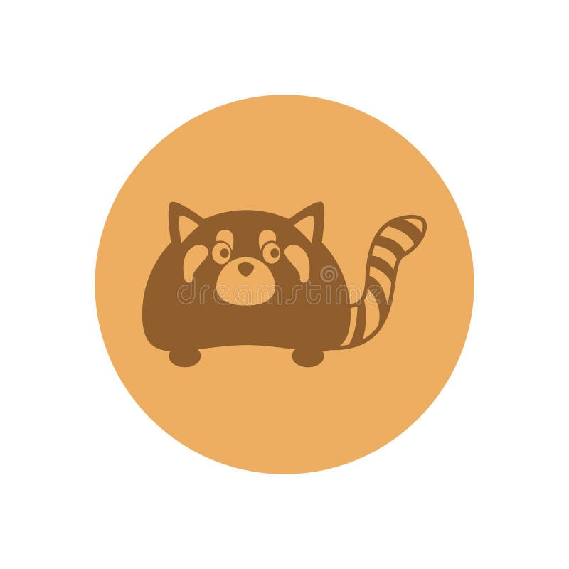 Cute Polecat Circular Icon Illustration Stock Vector - Illustration of ...