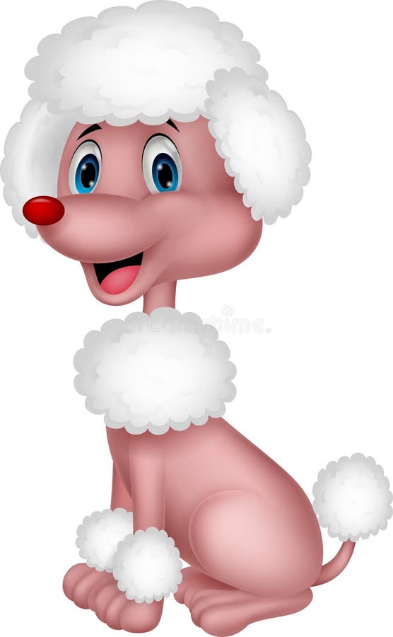 Poode stock illustration. Illustration of pink, poodle - 27877707