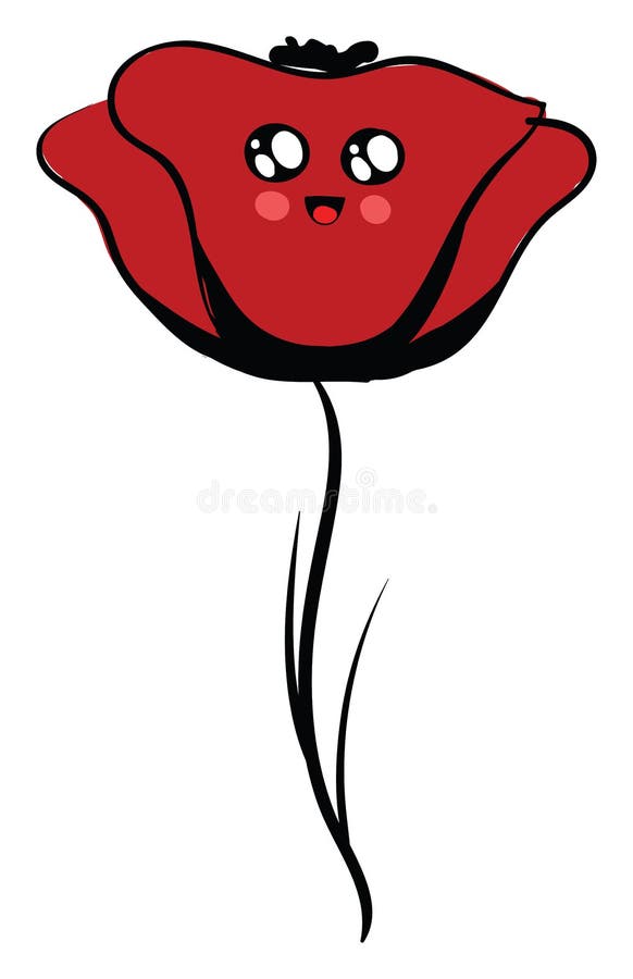 Cute Poppy Seamless Pattern Stock Vector - Illustration of decoration ...