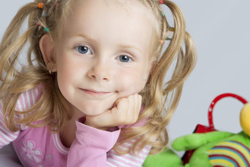 Cute portrait stock image. Image of little, dress, hand - 15462869