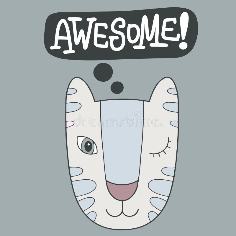 Cute Cat stock illustration. Illustration of isolated - 179390459