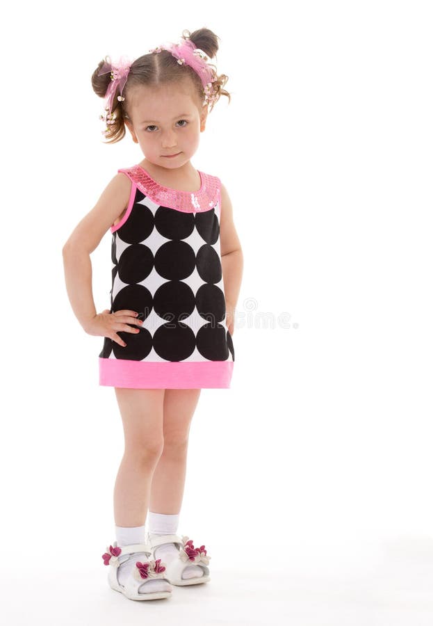 Cute preschool girl stock image. Image of isolated, indoor - 41375003