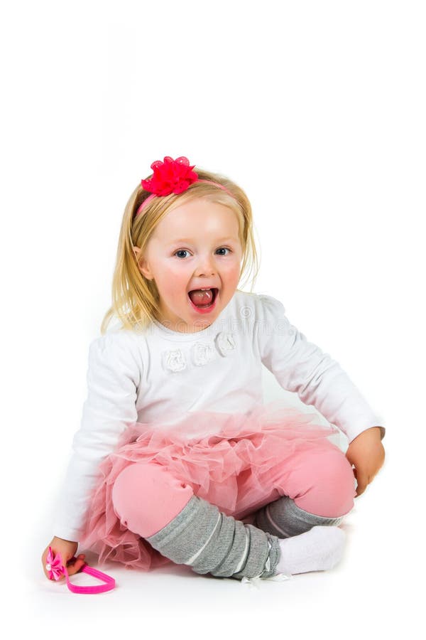Cute preschool girl stock photo. Image of female, isolated - 35888528