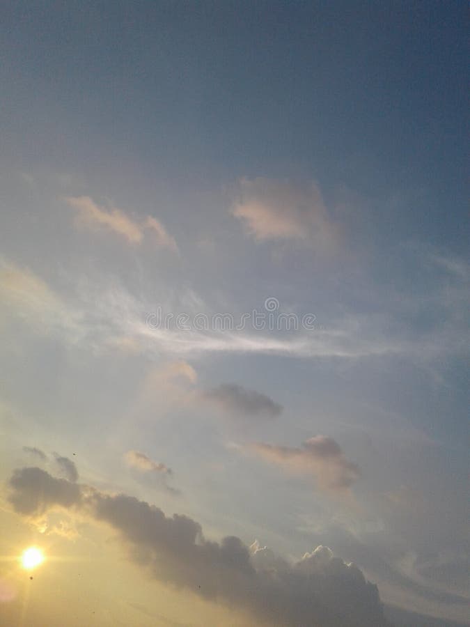 Cute Pretty Clean Sunrise in the Sky Stock Image - Image of sunrise ...