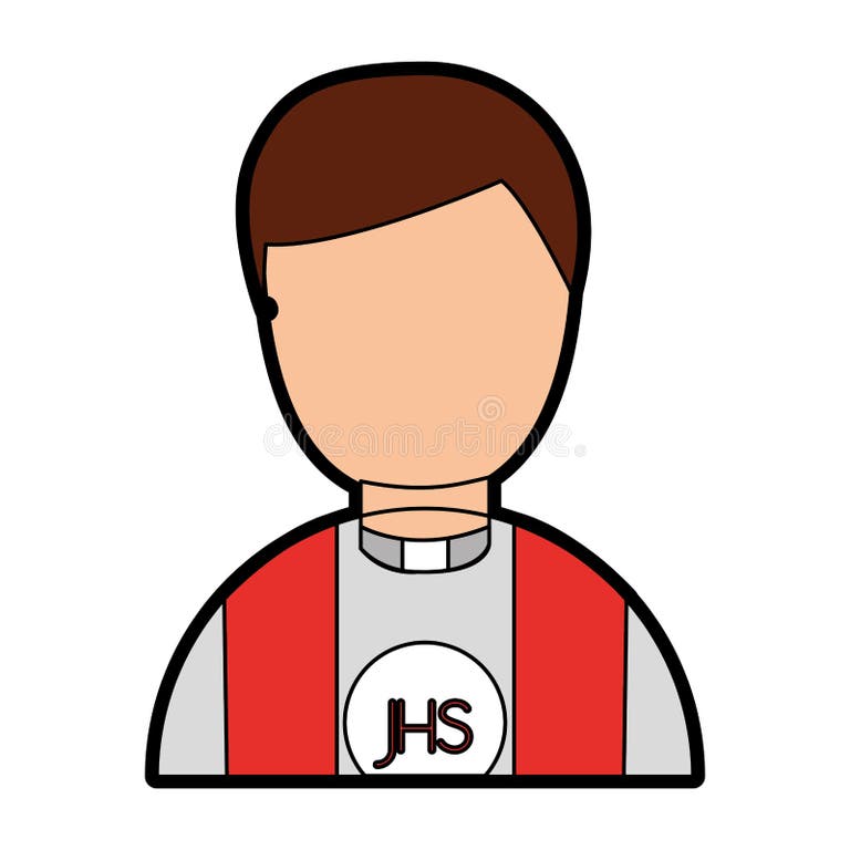Cute Priest Avatar Character Stock Vector - Illustration of christian ...