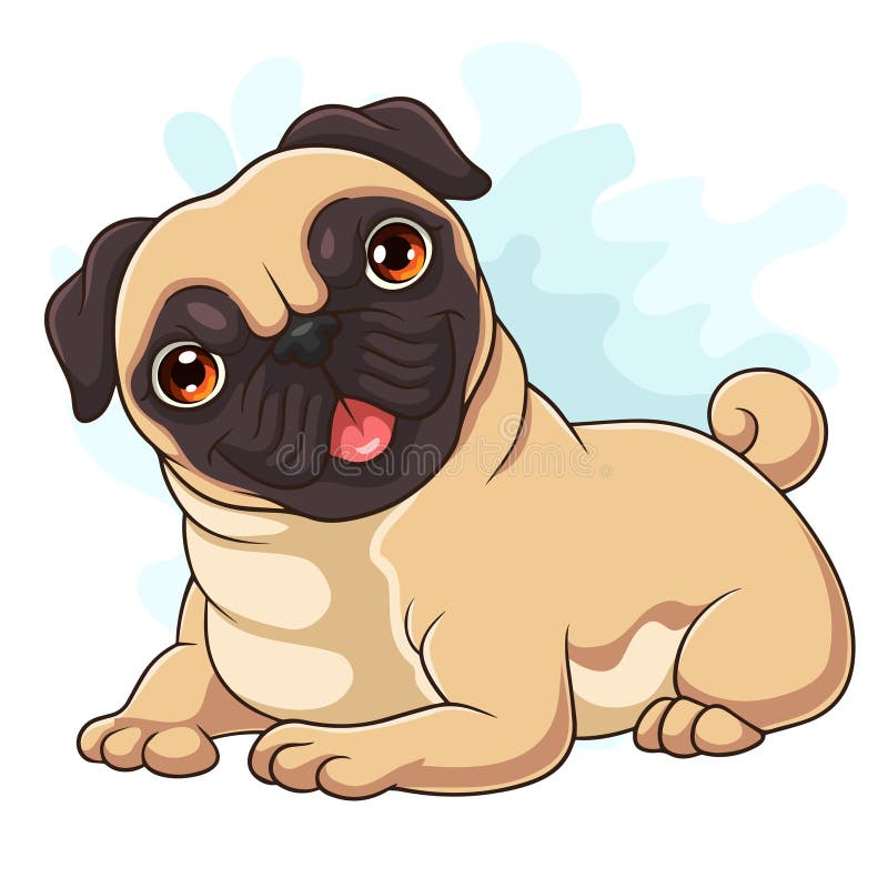 Pug Dog Cartoon Stock Illustrations – 14,530 Pug Dog Cartoon Stock ...