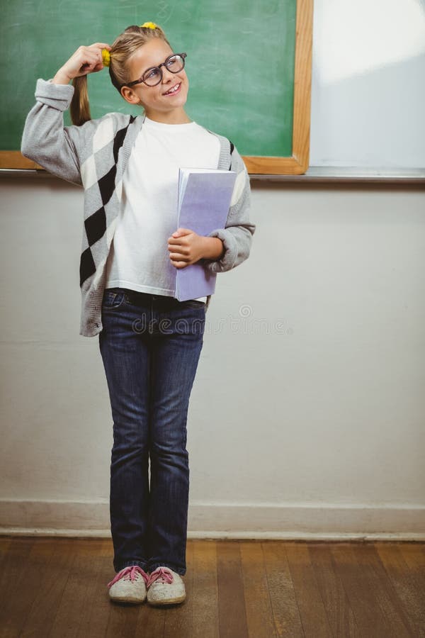 Pupil Thinking in Classroom, Education Stock Photo - Image of hand ...