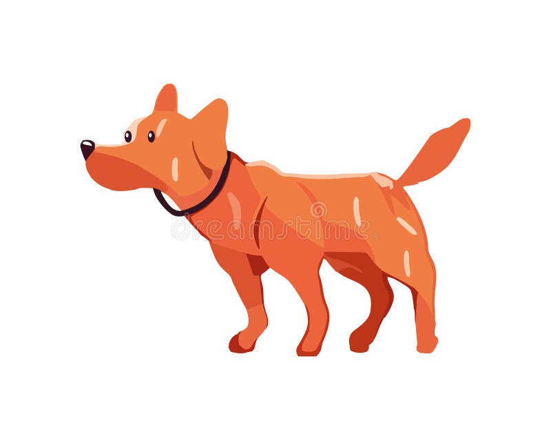 Cute puppy walking stock vector. Illustration of walking - 276965344