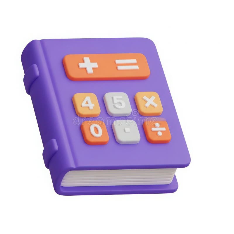 Cute Purple Calculator Icon for Learning Math and Doing Sums Easily Fun ...