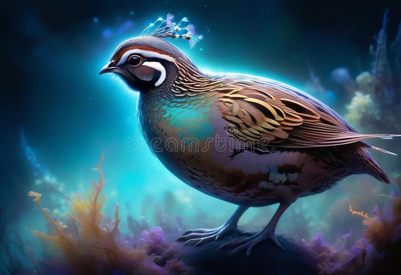 Cute Quail with Closed Eyes in Pink Dress Stock Vector - Illustration ...