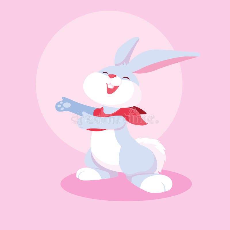 Cute Rabbit Animal Character Stock Vector - Illustration of forest ...