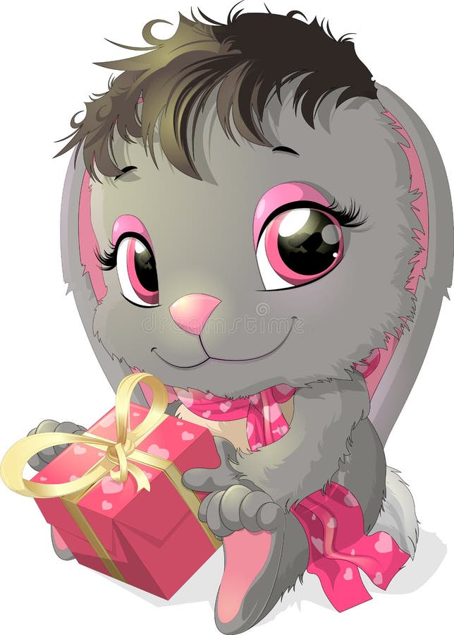 Cute rabbit cartoon stock vector. Illustration of domestic - 113988072