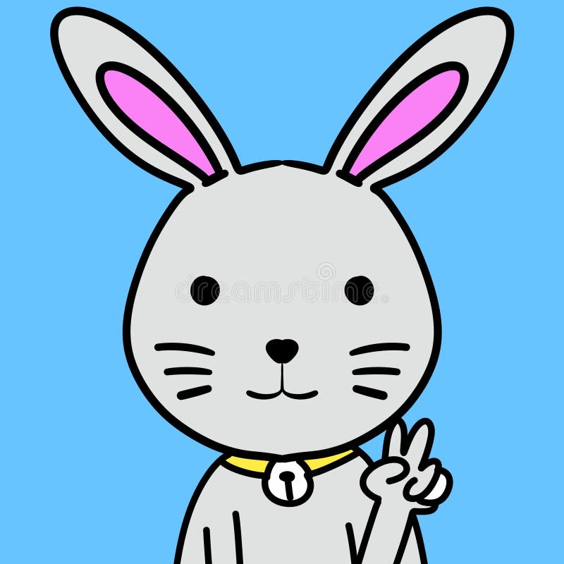 A Cute Rabbit in the Park , AI Generated Stock Illustration ...