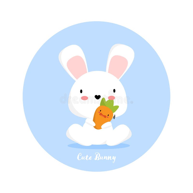 Rabbit In Circle Hole Icon Vector Logo Stock Vector - Illustration of ...