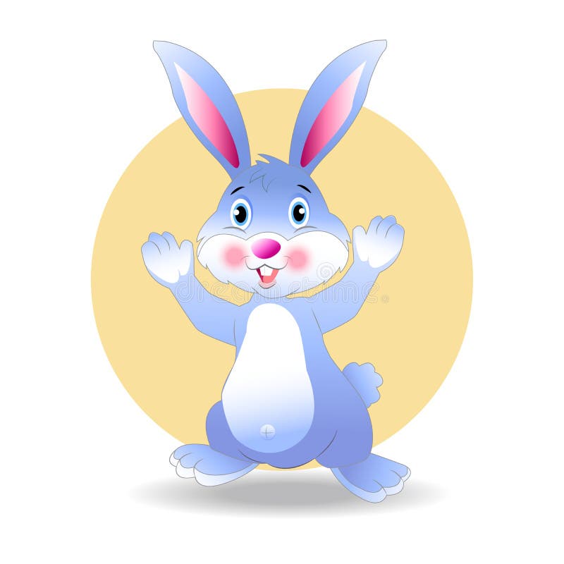 Cute Rabbit Cartoon Character, Easter Bunny Vector Stock Vector ...