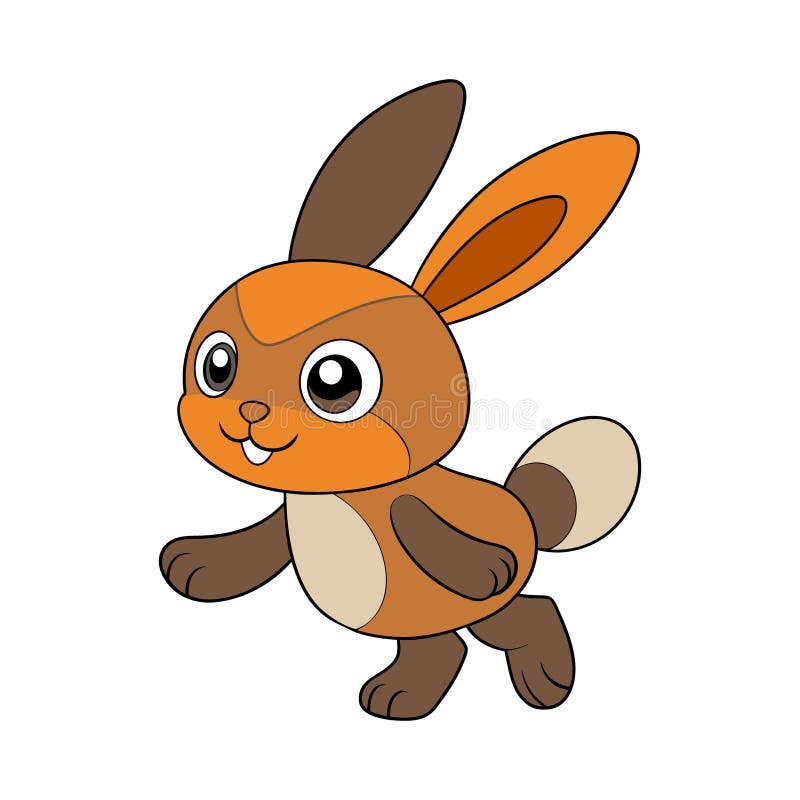 A Cute Rabbit Cartoon Design Stock Image - Illustration of design ...