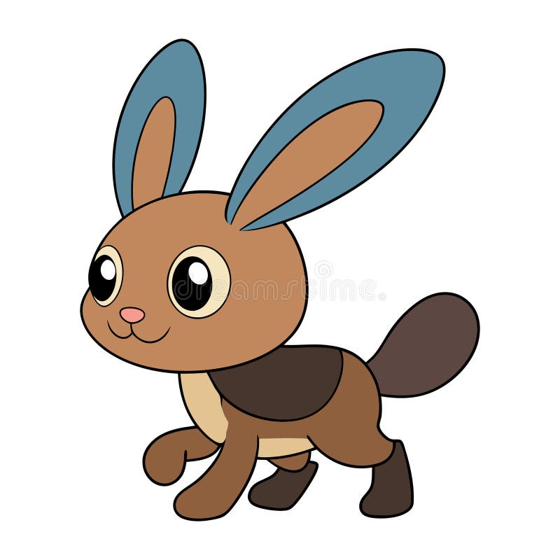 A Cute Rabbit Cartoon Design Stock Photo - Illustration of character ...