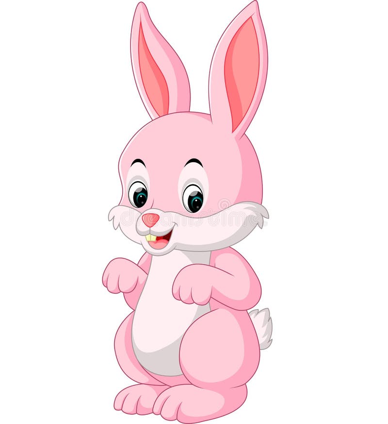 Cute rabbit cartoon stock vector. Illustration of cartoon - 81426726