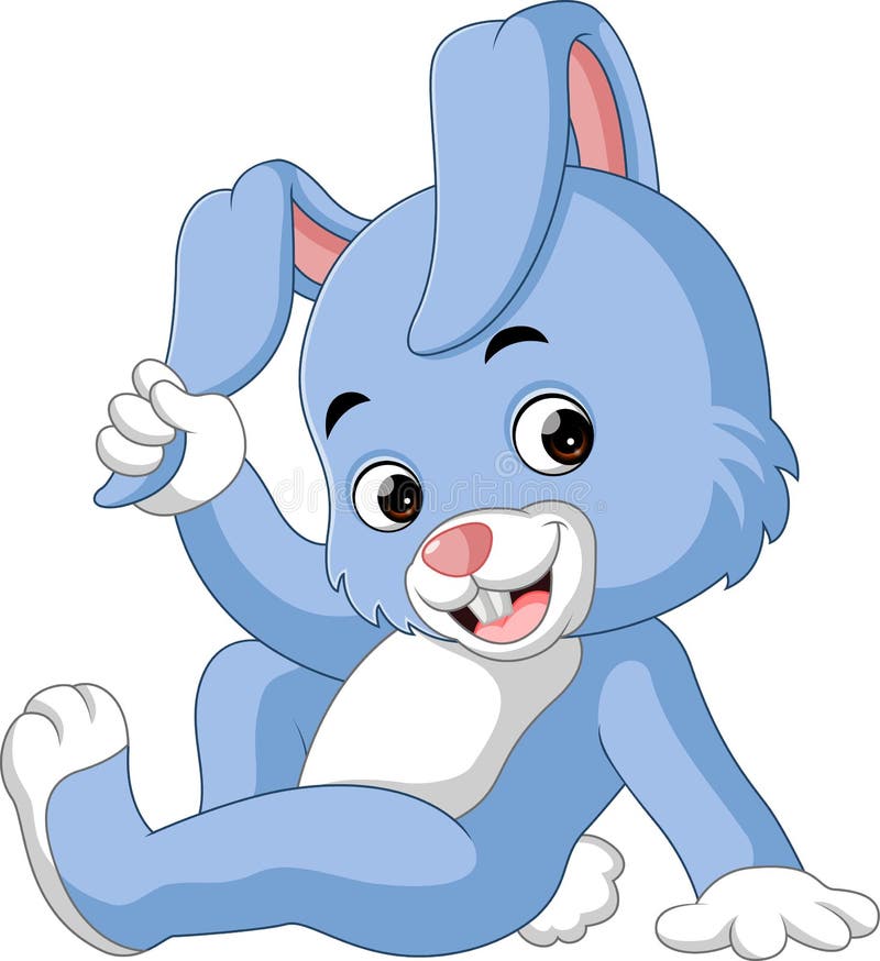 Cute rabbit cartoon stock vector. Illustration of bunny - 86270806