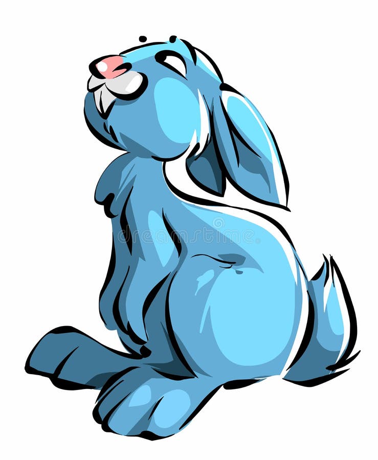 Bunny Sitting Up Stock Illustrations – 132 Bunny Sitting Up Stock ...