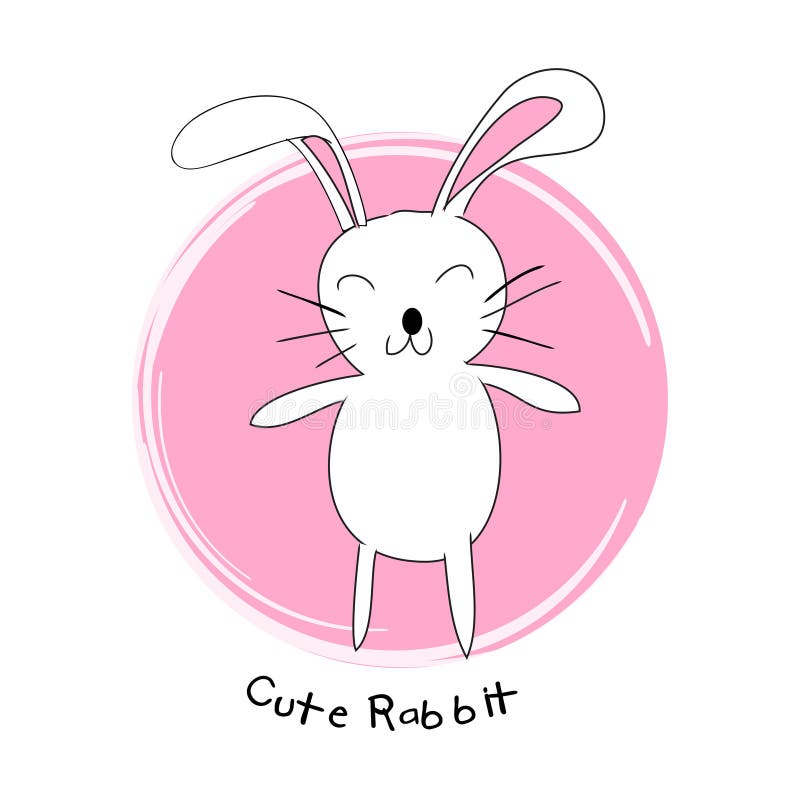 Cute Rabbit. Cartoon Style. Stock Vector - Illustration of easter ...