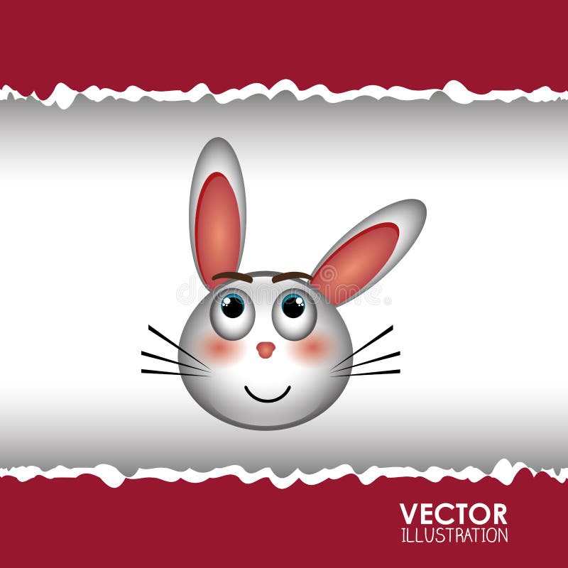 Cute rabbit design stock illustration. Illustration of rabbit - 67299417