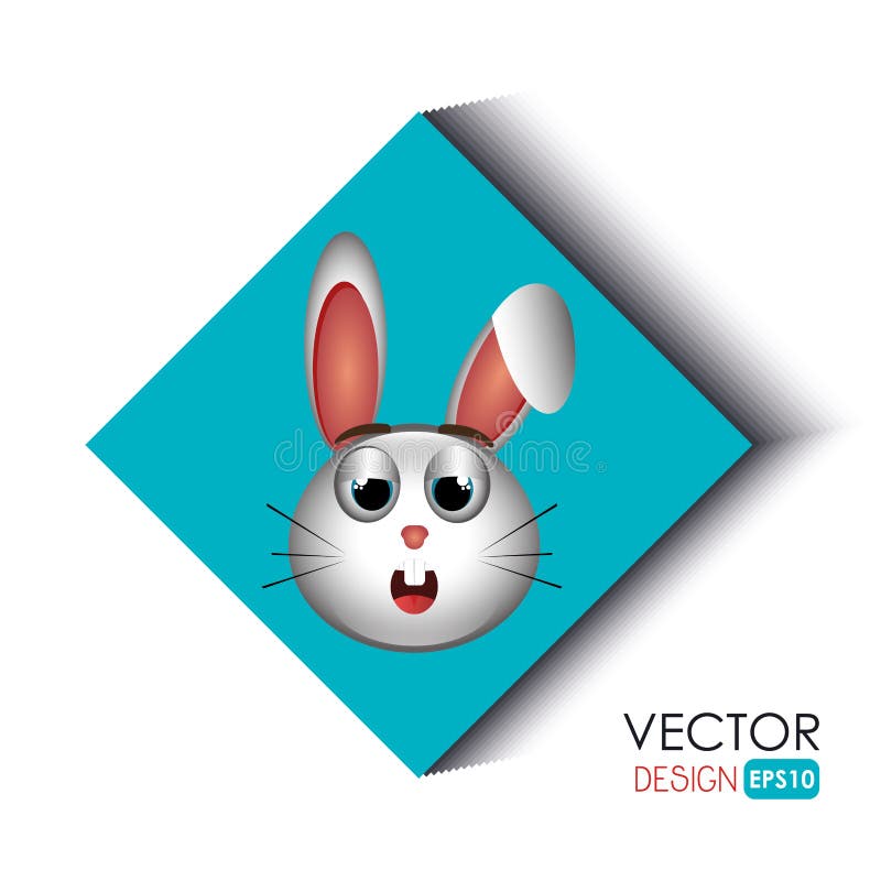 Cute rabbit design stock illustration. Illustration of animal - 67300502