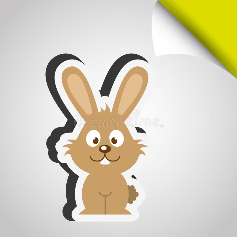 Cute rabbit design stock illustration. Illustration of rabbit - 69625821