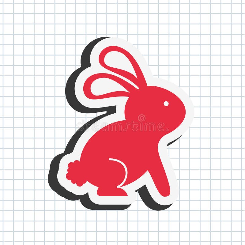 Cute rabbit design stock illustration. Illustration of buny - 69626941